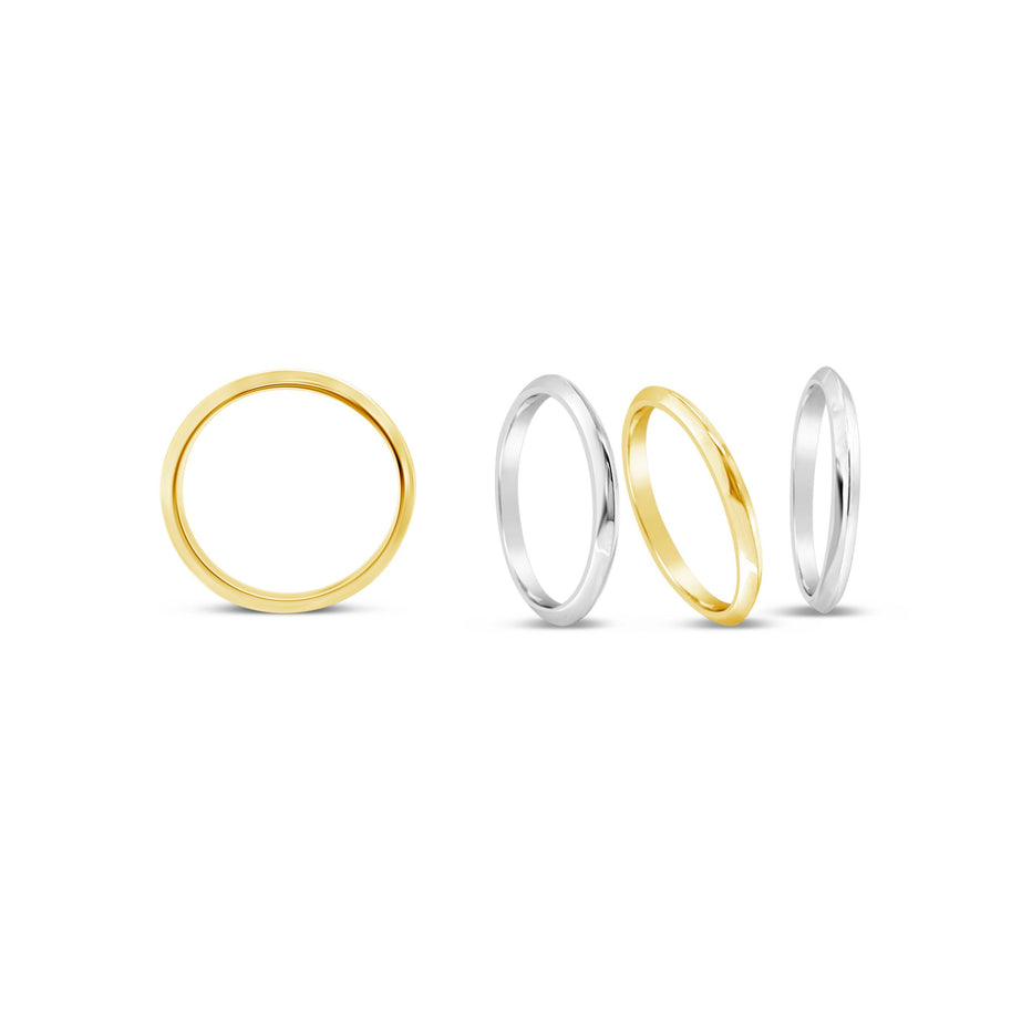 Stackable Knife-Edge Ring | Crystalyn Aucoin Fine Jewelry – CAJ